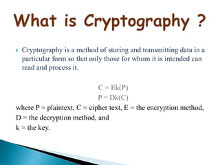 Overview Of Cryptography | PPT