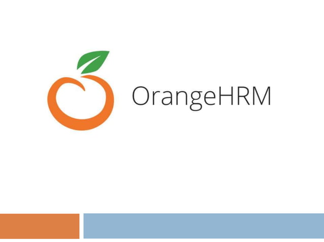 Orange HRM | PPTX