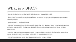The Investment Opportunities behind Special-Purpose Acquisition ...