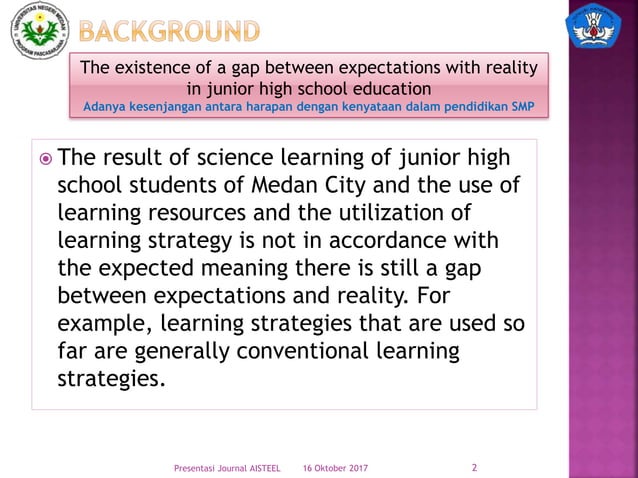 Effect of learning and strategy formal reasoning of learning outcomes | PPT