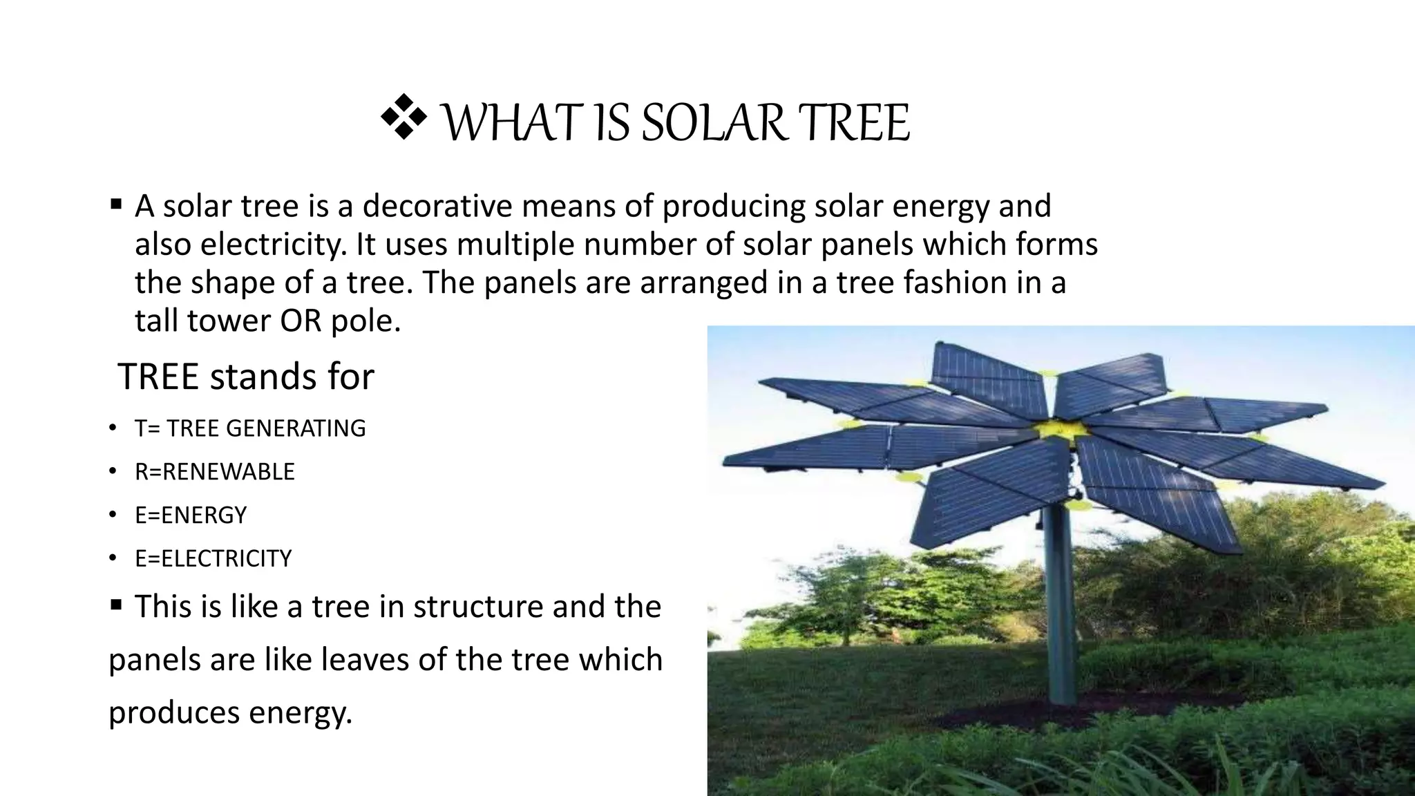 Solar Tree | PPT