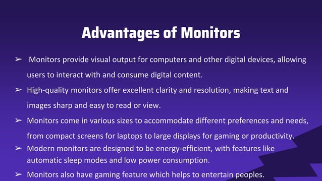 Presentation slide on MONITOR.pptx...... | PPT