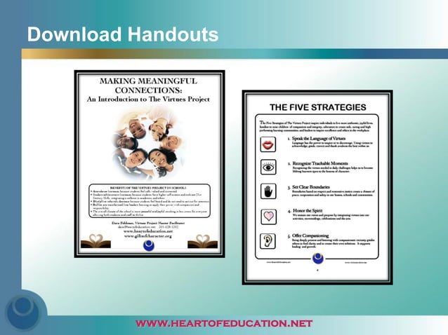 Presentation of The Virtues Project | PDF