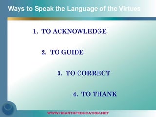 Presentation of The Virtues Project | PDF