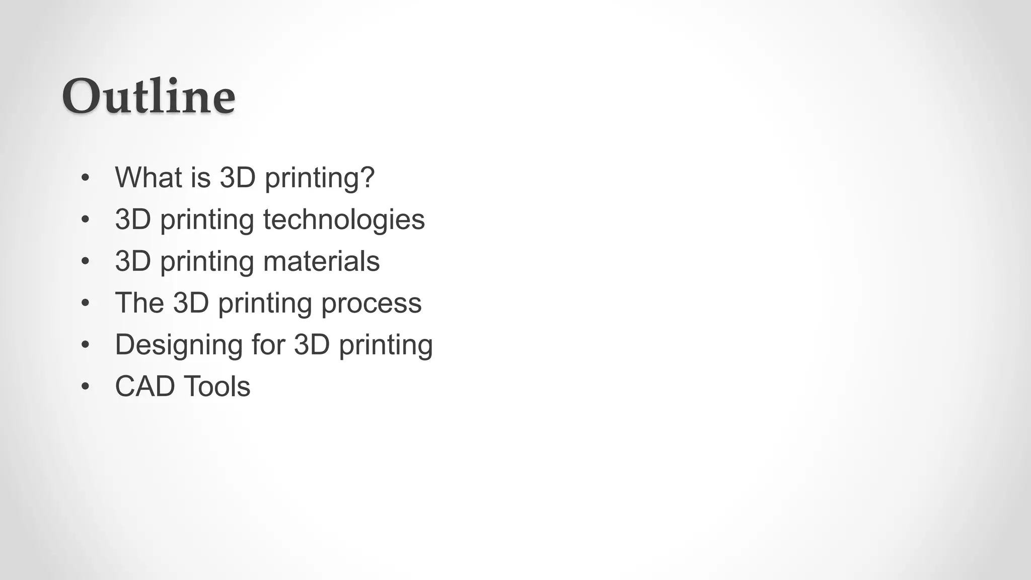 Introduction to 3D Printing | PPTX | 3-D Graphics | Computer Software ...
