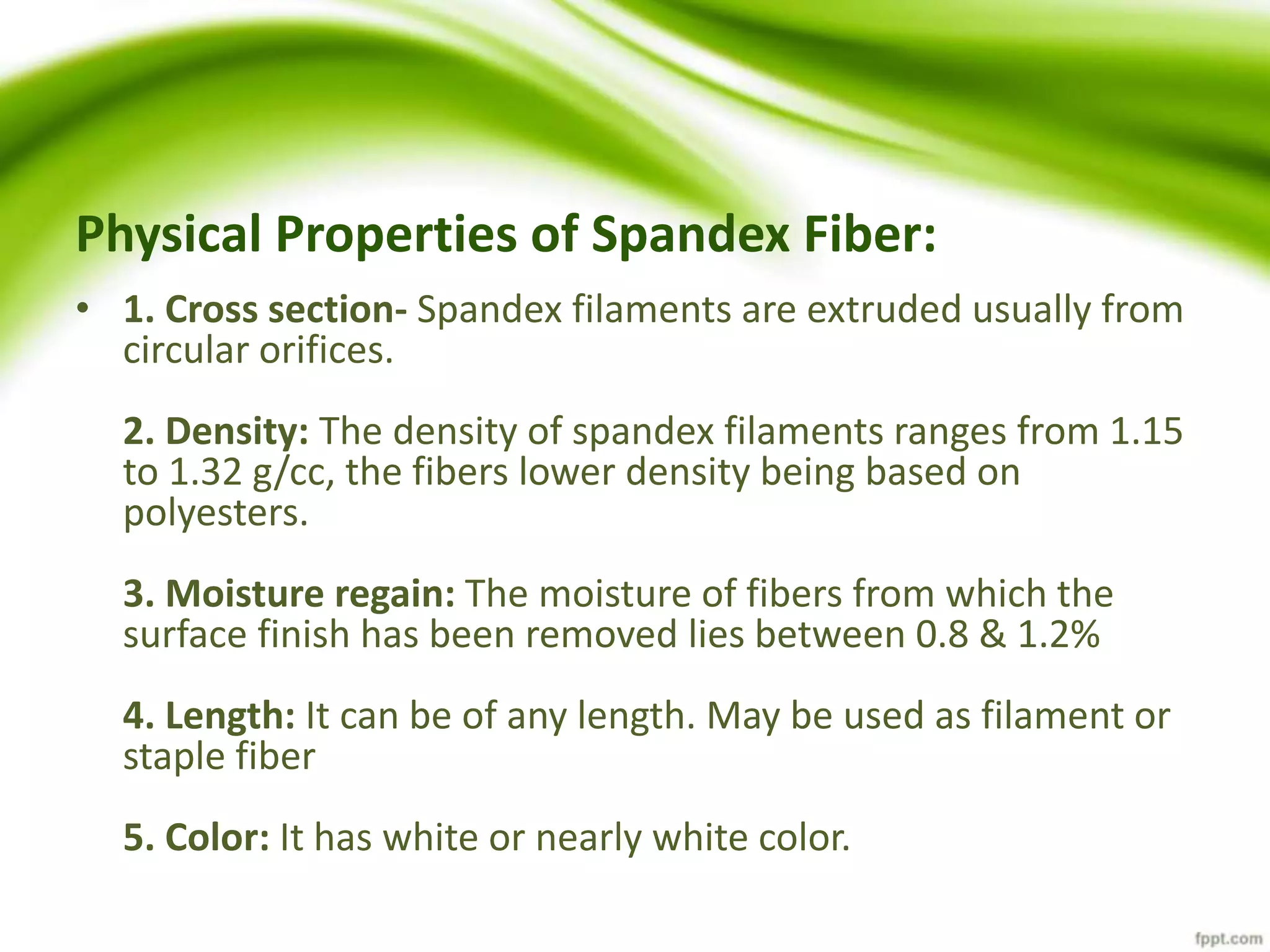 Spandex Fiber | PPTX