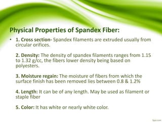 Spandex Fiber | PPTX