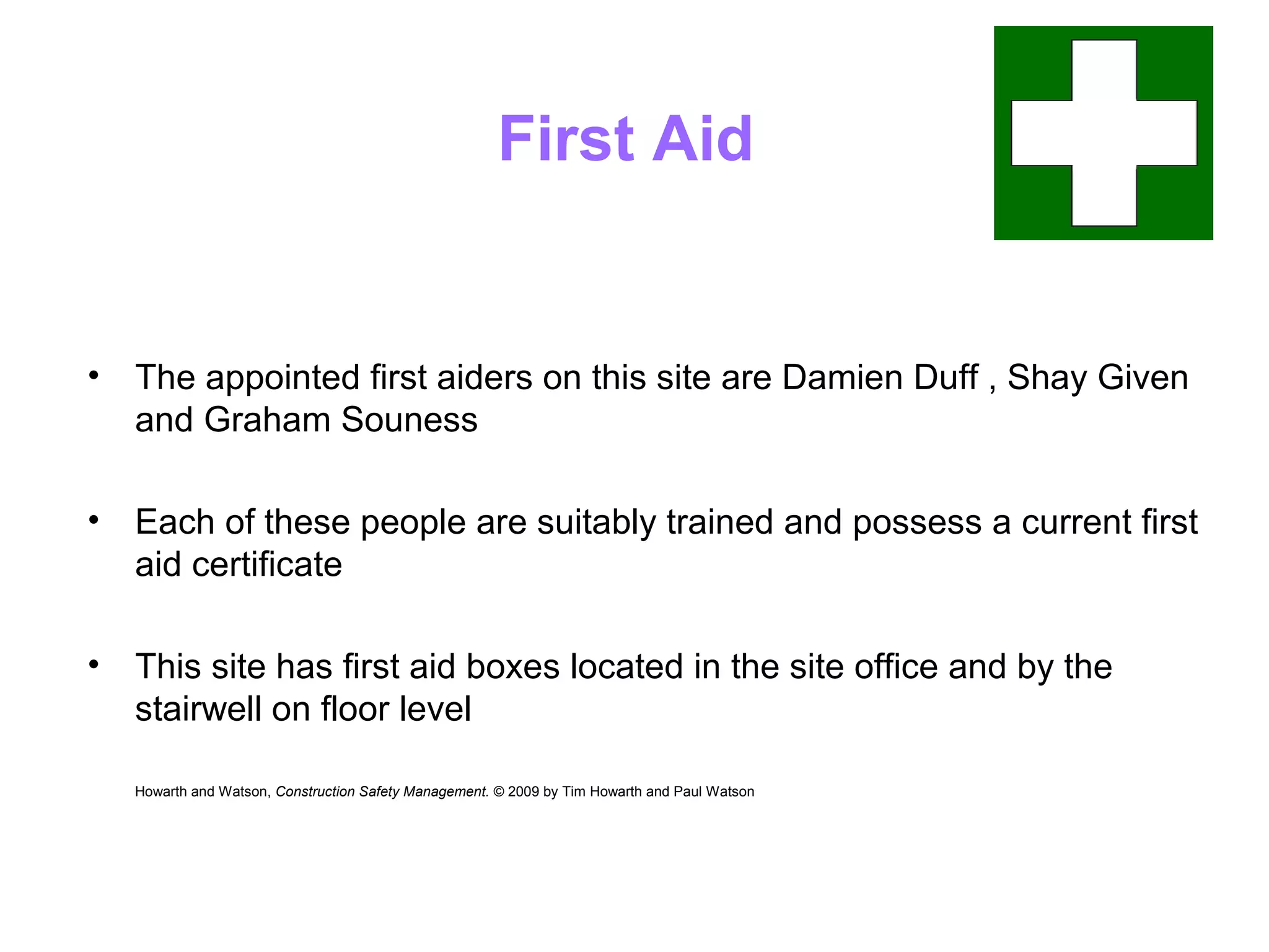 EHS induction Presentation slides | PPT