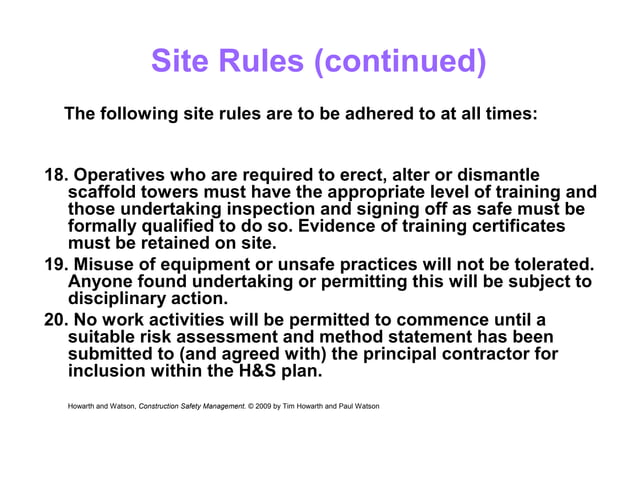 EHS induction Presentation slides | PPT | Civil Engineering Industry | Industries