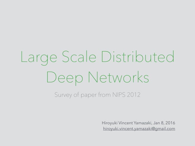 Large Scale Distributed Deep Networks | PDF | Cloud Computing | Internet