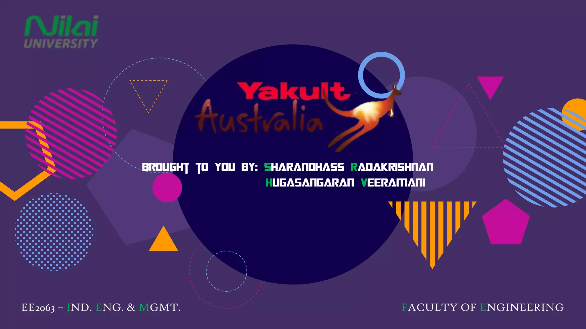 Type of Manufacturing Process & Manufacturing Layout of Yakult ...