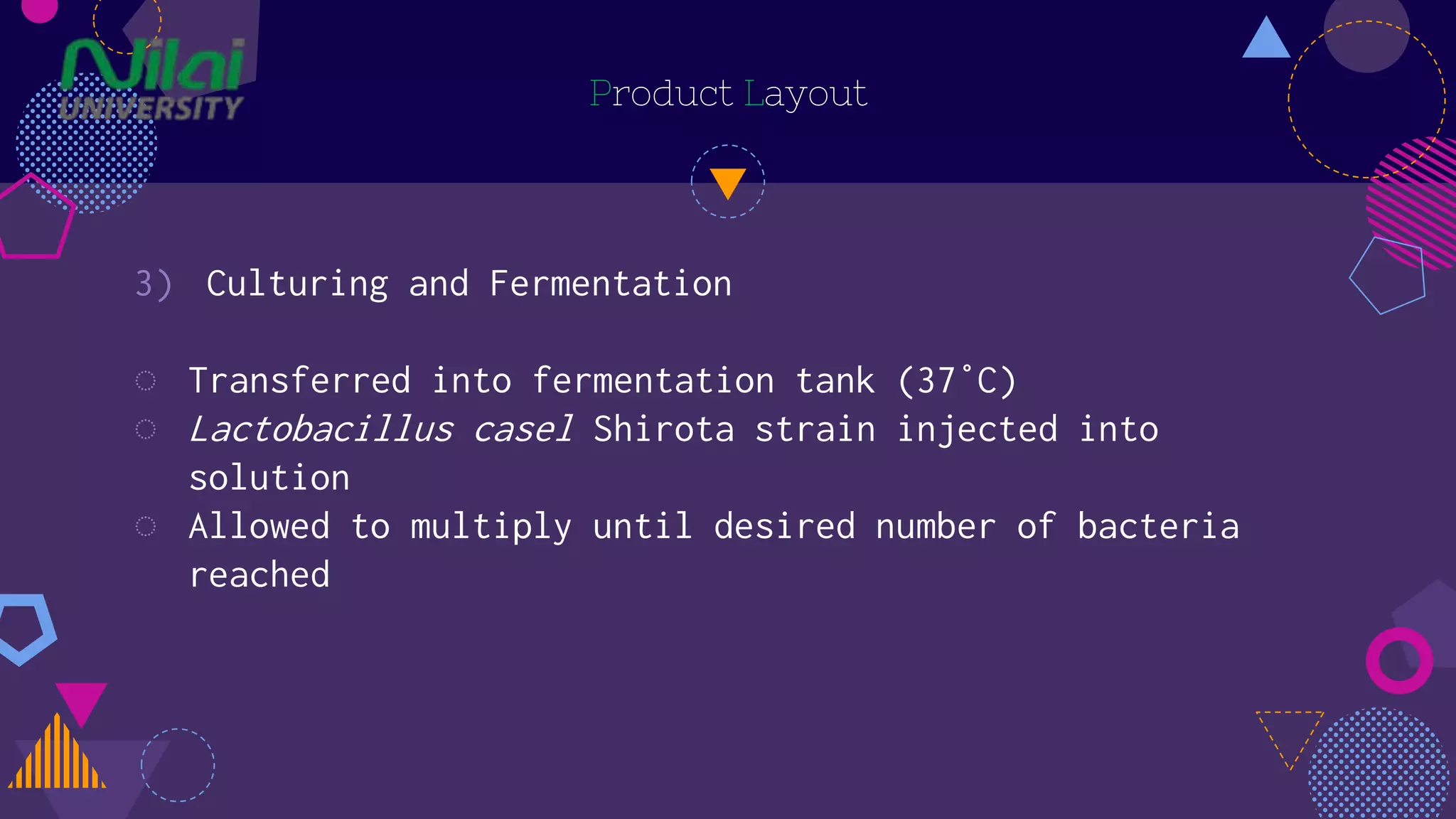 Type of Manufacturing Process & Manufacturing Layout of Yakult ...