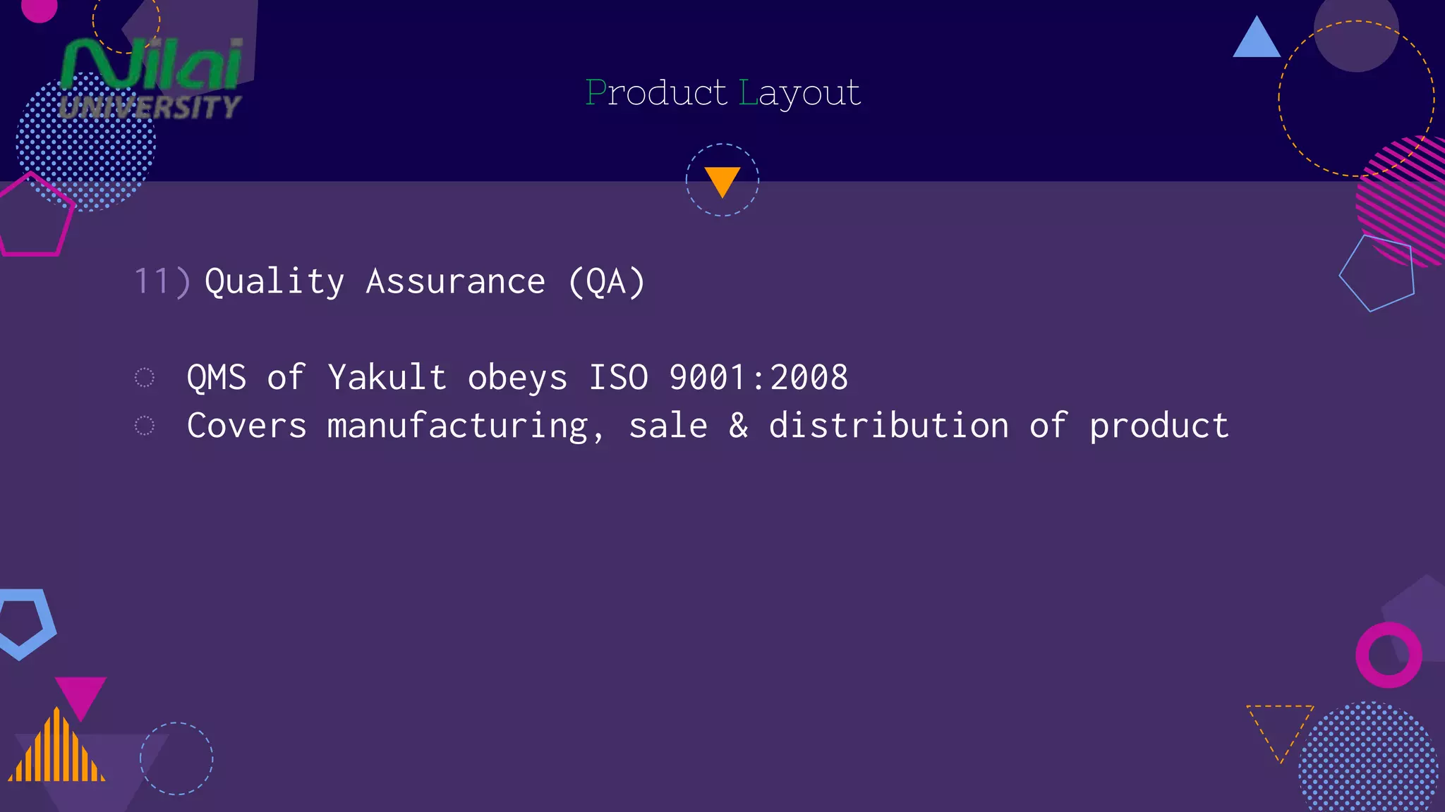 Type of Manufacturing Process & Manufacturing Layout of Yakult ...
