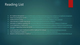 Healthcare in BI | PPT
