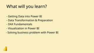 Power BI 2 data analysis power point file | PPTX