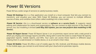 Power BI data analysis power point file. | PPTX