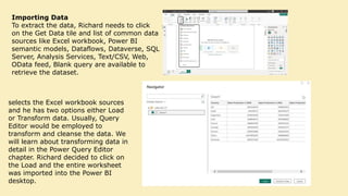 Power BI data analysis power point file. | PPTX