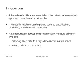 Families of Triangular Norm Based Kernel Function and Its Application to Kernel k-means | PPT