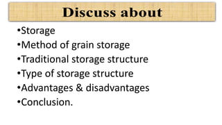 Traditional storage structure | PPTX