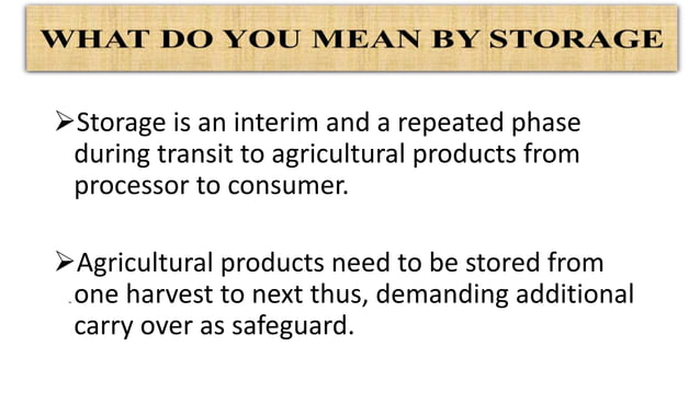 Traditional storage structure | PPTX