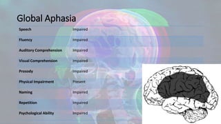 Characteristics of Non Fluent aphasia | PPSX | Brain and Nervous System ...