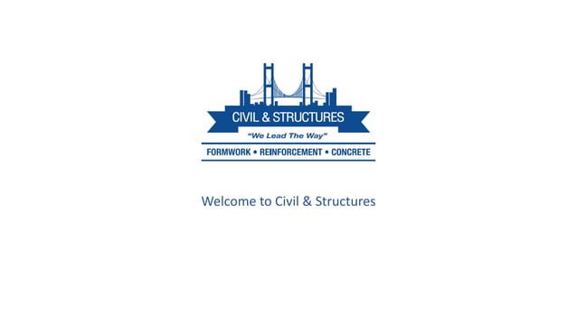 Welcome to Civil & Structures | PPTX