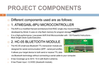 Presentation slides of android controlled robot | PPT
