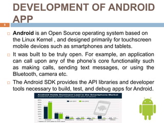Presentation slides of android controlled robot | PPTX