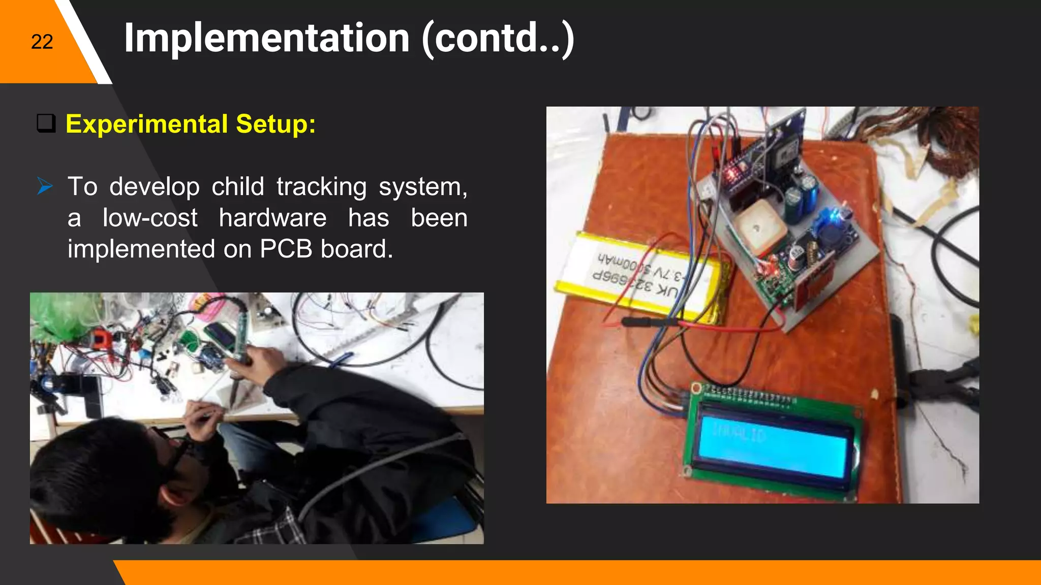 Presentation slides on Child Tracking System | PPT