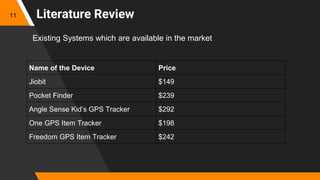 Presentation slides on Child Tracking System | PPTX