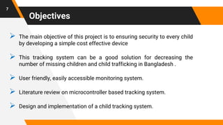 Presentation slides on Child Tracking System | PPTX