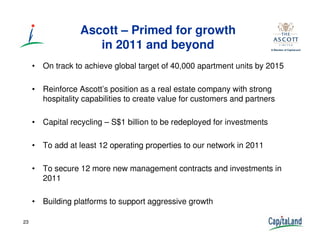 The Ascott Ltd - Presentation | PDF