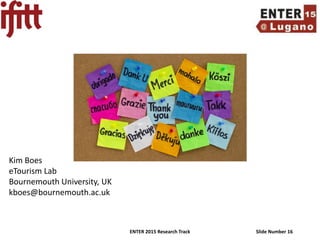 Conceptualising Smart Tourism Destination Dimensions | PPT | Free Download