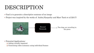 Image Caption Generation using Convolutional Neural Network and LSTM | PPTX