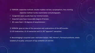 Superior Oblique Palsy: Diagnosis and Management. | PPTX