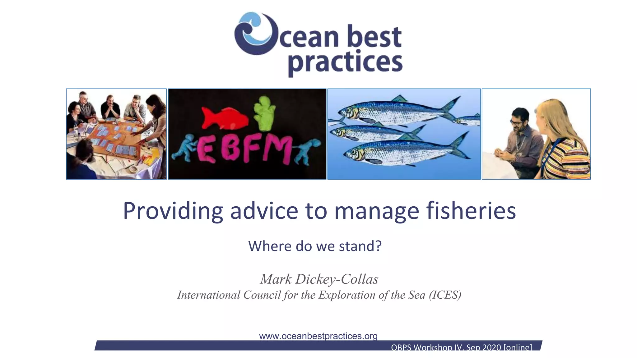 Best Practice for Fisheries Management Advice | PPTX