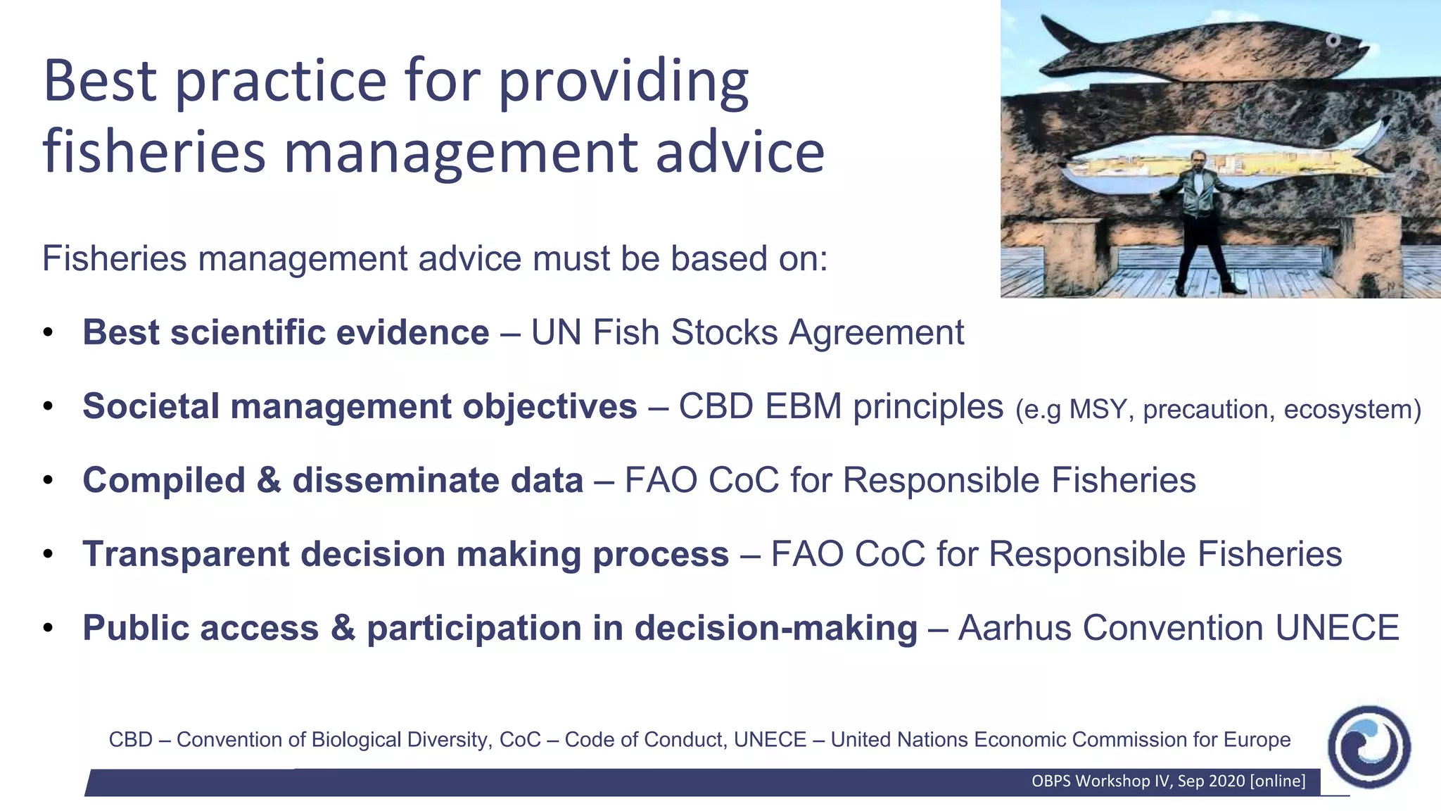 Best Practice for Fisheries Management Advice | PPTX