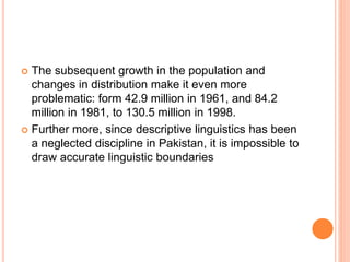 Pakistan and its Languages | PPTX