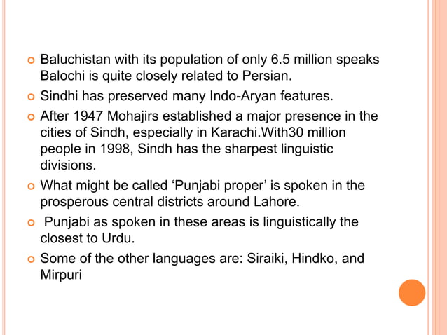 Pakistan and its Languages | PPTX