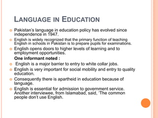 Pakistan and its Languages | PPTX