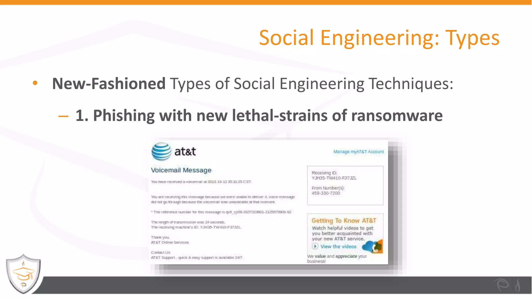 Presentation of Social Engineering - The Art of Human Hacking | PPTX