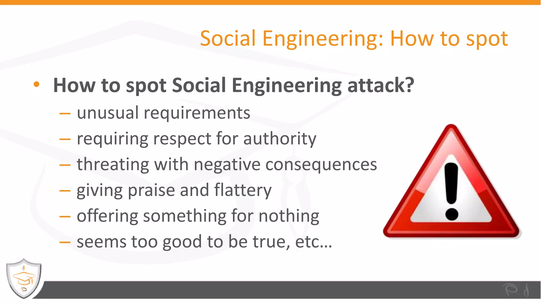Presentation of Social Engineering - The Art of Human Hacking | PPTX
