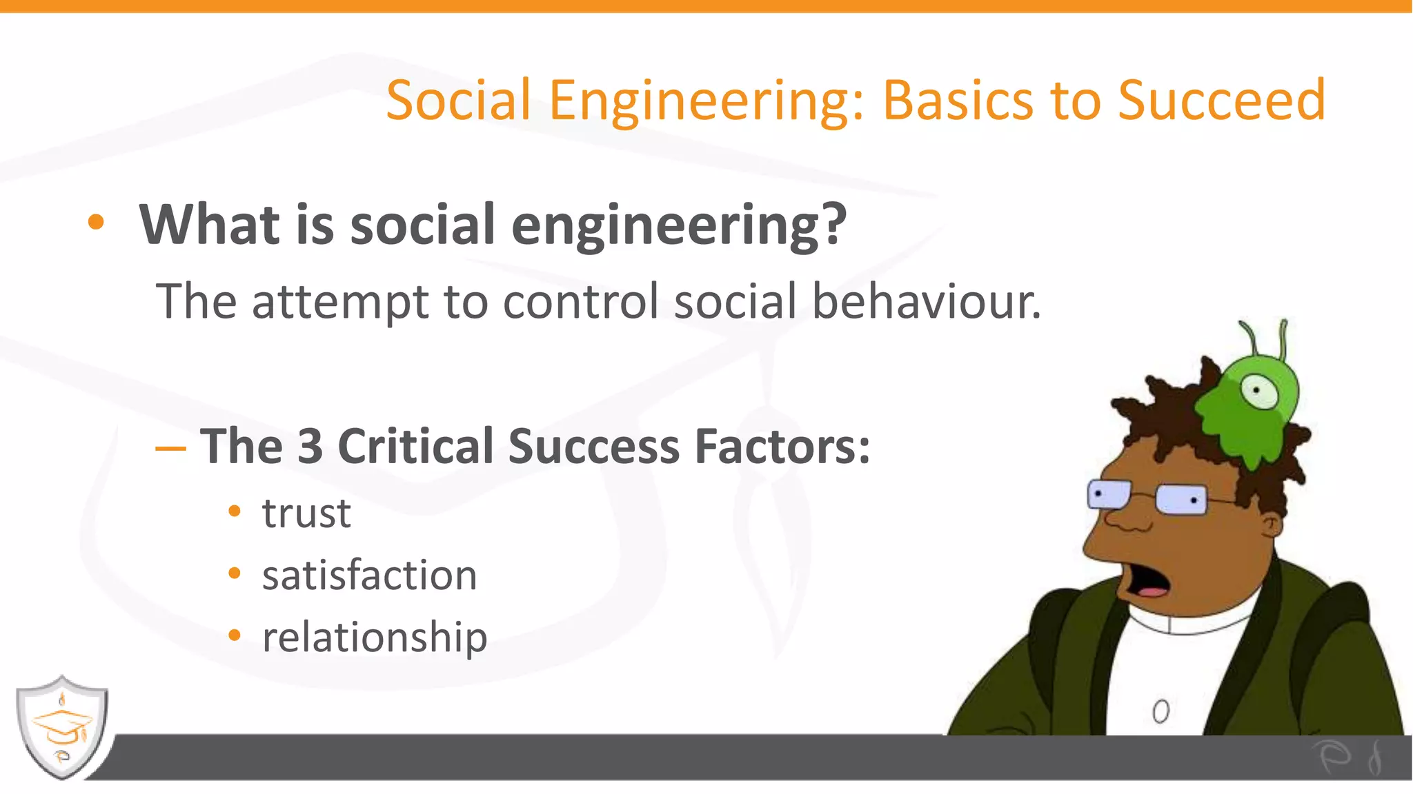 Presentation of Social Engineering - The Art of Human Hacking | PPTX