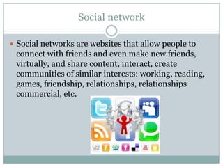 Presentation social network | PPTX