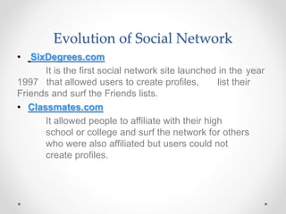 Presentation social networking service | PPTX