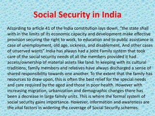 Presentation On Introduction Social Security | PPTX