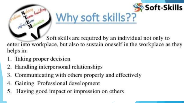 Presentation & Soft Skills for work performance | PPT