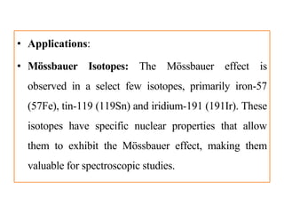 Mossbauer effect and spectroscopy, optical phenomena.pptx
