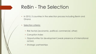 Fondation ReBin Presentation | PPT