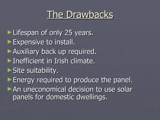 Presentation solar panels martin | PPT